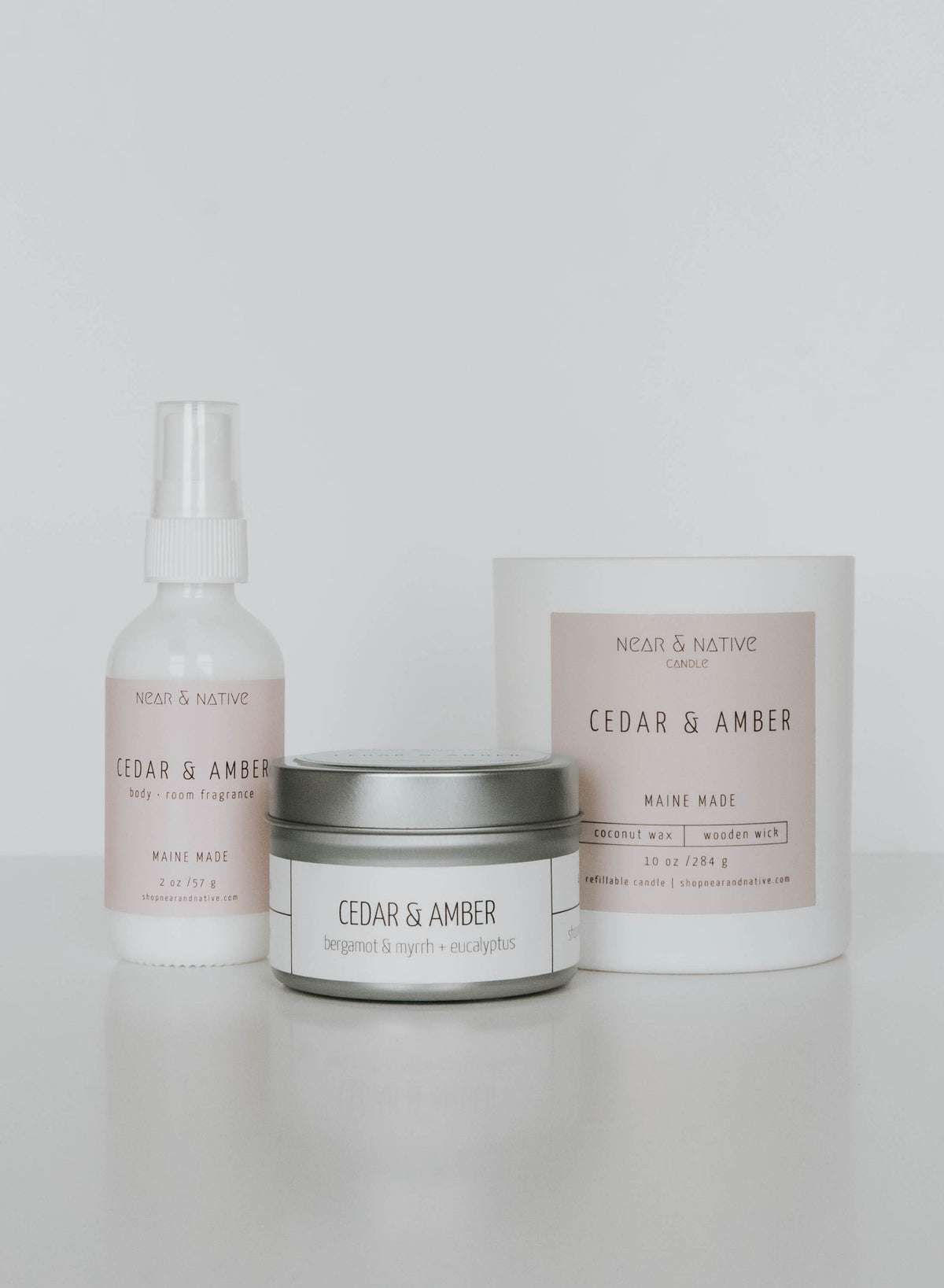 Cedar & Amber Fragrance Bundle | Near & Native